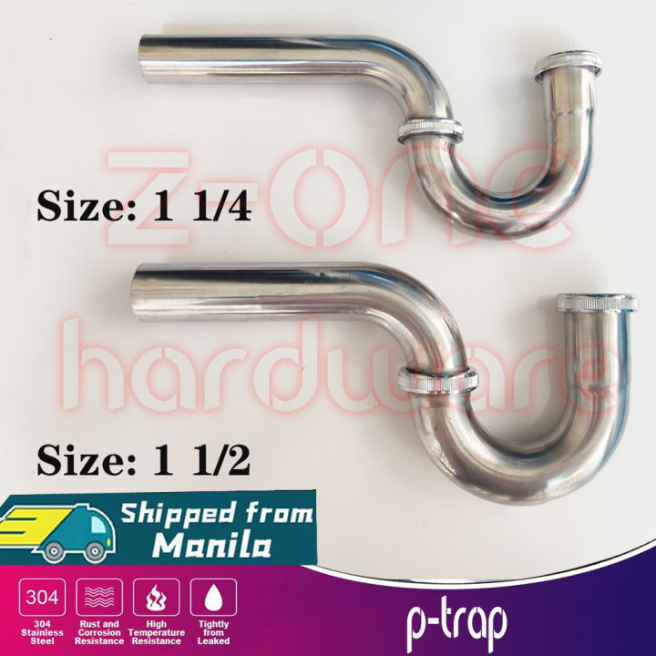 High Quality Stainless Tubular Basin P Trap KITCHEN SINK P-TRAP 1 1/2 ...