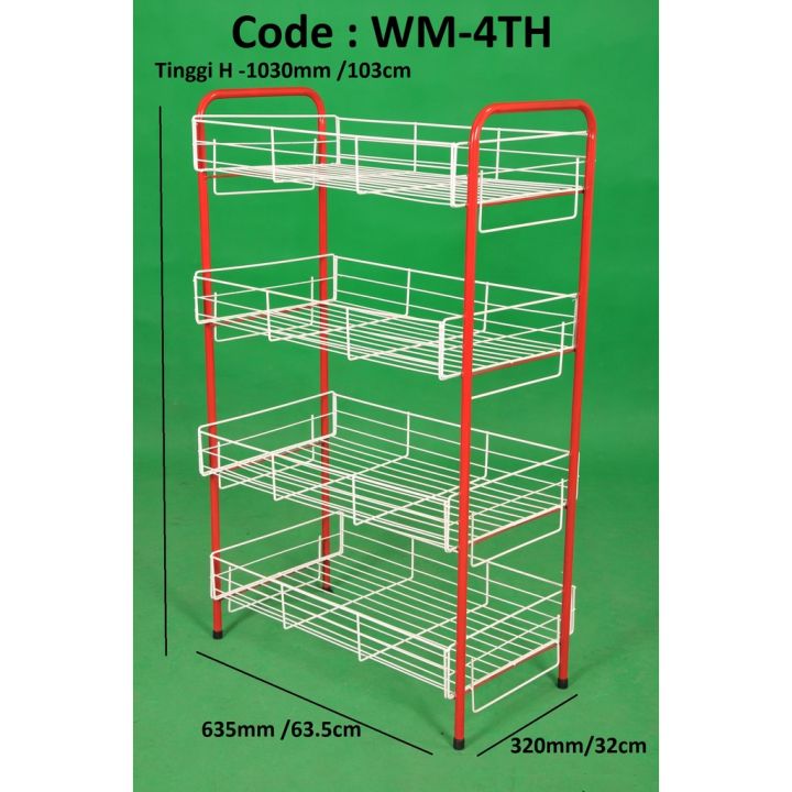 WM-4TH /WM-4THP Storage rack/ Dish Rack/ Rak Pinggan mangkuk/ Organised ...