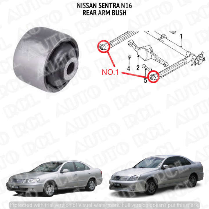 NISSAN SENTRA N16 (2000 - 2012) REAR ARM BUSH | Lazada