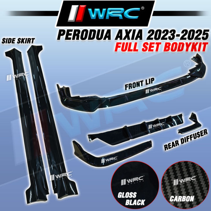 Perodua Axia 2023 - 2025 Bodykit Front Lip Side Skirt Rear Bumper ...