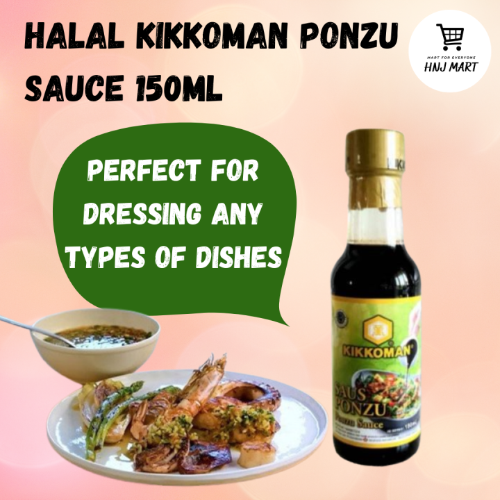 Halal KIKKOMAN PONZU SAUCE 150ml Japanese Ponzu Sauce | Japan Citrus Soy Sauce for Seasoning ...