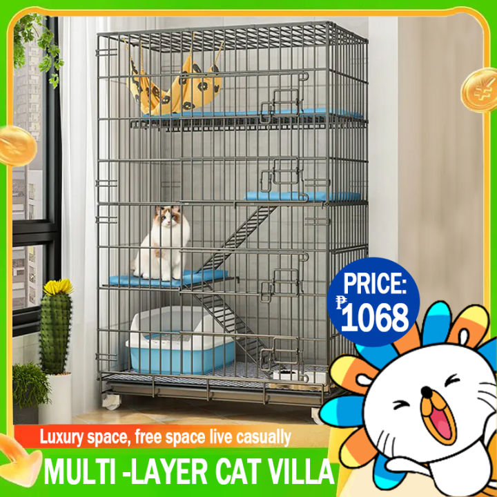 Stackable Cage for Cat DIY Cat Cage 3 layer Easy Assemble Cat House ...