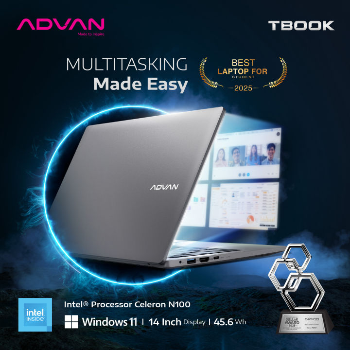 ADVAN Laptop Celeron TBook X Transformer | Tbook Celeron N100 Intel ...