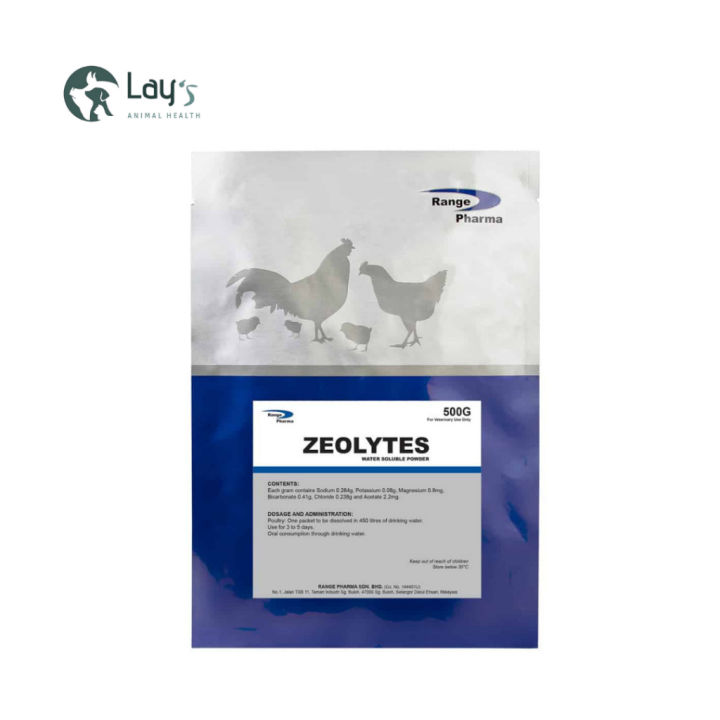 Range Pharma - ZEOLYTES Chicken Electrolyte Powder for Diarrhoea & Hot ...