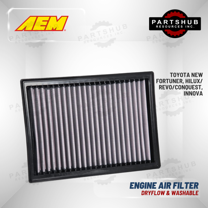 AEM DRYFLOW AIR FILTER (FORTUNER,HILUX REVO,INNOVA) | Lazada PH