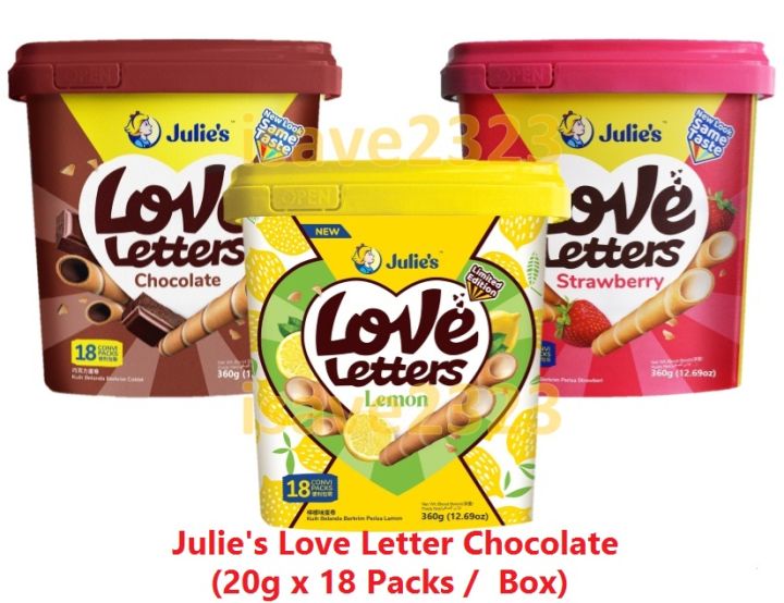 [HALAL] Julie's Love Letter (20g x 18 Packs / Box) - Chocolate ...