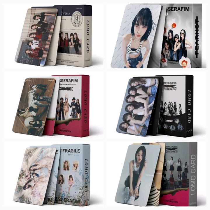 54pcs/box LE SSERAFIM Photocards 2022 FEARLESS Antifragile Unforgiven ...