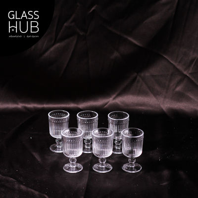 GLASS HUB - แก้วขา F207-1 A ลาย ST - แก้วค็อกเทล แก้วไวน์ แก้วช็อต เเก้วจิ๋ว เเก้วเป๊ก ขนาดเล็ก ...