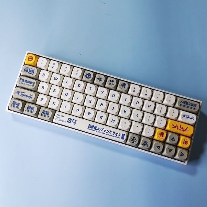 EVA Keycaps PBT Dye-sub MA Profile Keycaps Custom mechanical keyboard ...