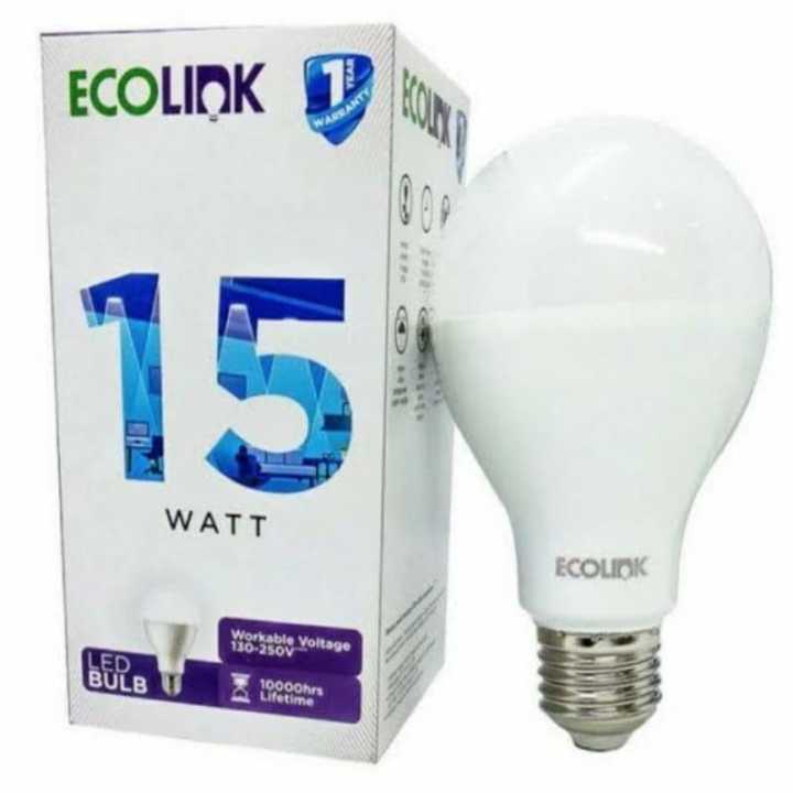 Ecolink LEDBulb Bulb 15W /15 watt / 15 Wat E27 6500K - Cahaya Putih ...
