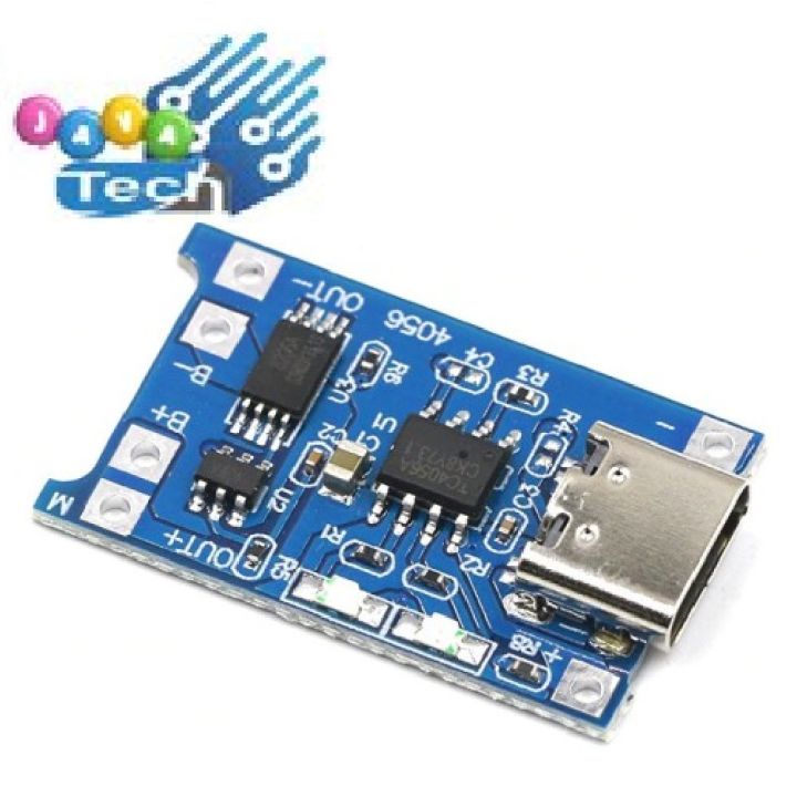 Modul TP4056 USB Type-C 1A 5V dengan Proteksi Lithium Battery Charger ...