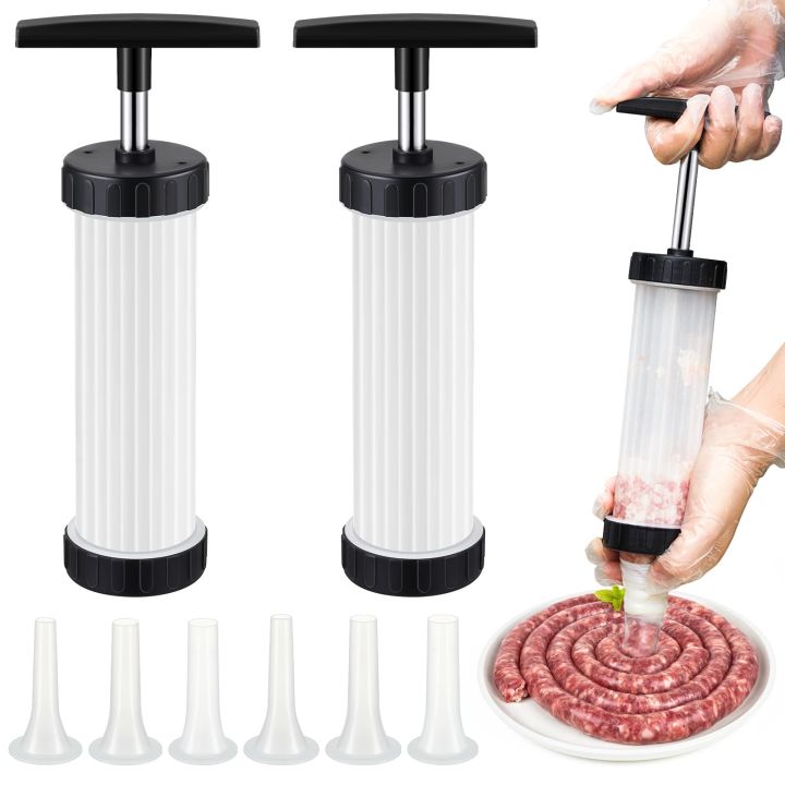 1 Set Sausage Maker Tool Stuffer for longganisa With Funnel Manual ...