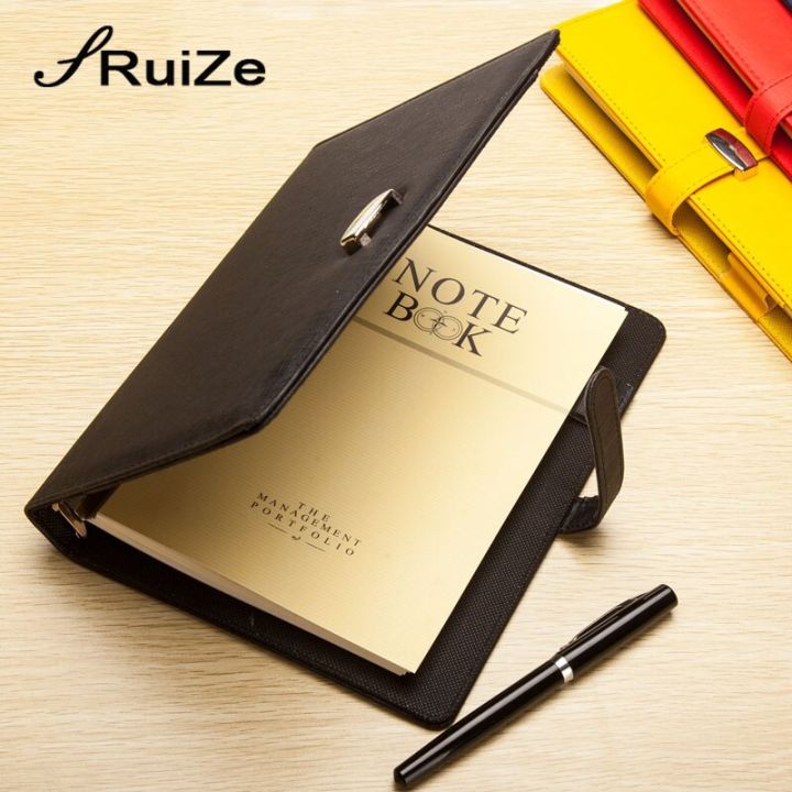 2023 Fashion PU Leather Spiral Notebook Planner Agenda B5 A5 A6 A7 Ring ...
