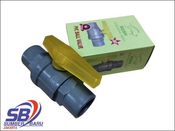 S BARU - Ball Valve PVCBV 3/4" RUSH Polos Stop Kran Plastik PVC Kuning ...
