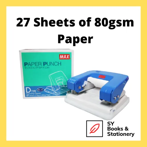 *Original* Max 2-Hole Puncher DP-F2DN2 D-Type 27 Sheets / High Quality ...