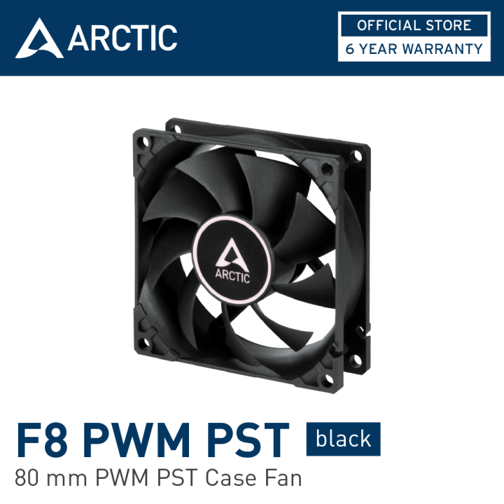 ARCTIC F8 PWM PST 80 mm PWM PST Case Fan (Black) | Lazada Singapore