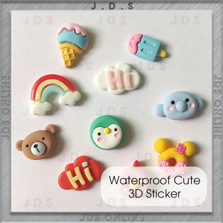 3D 2D sticker for bottle water school cute sticker [C16] | Lazada