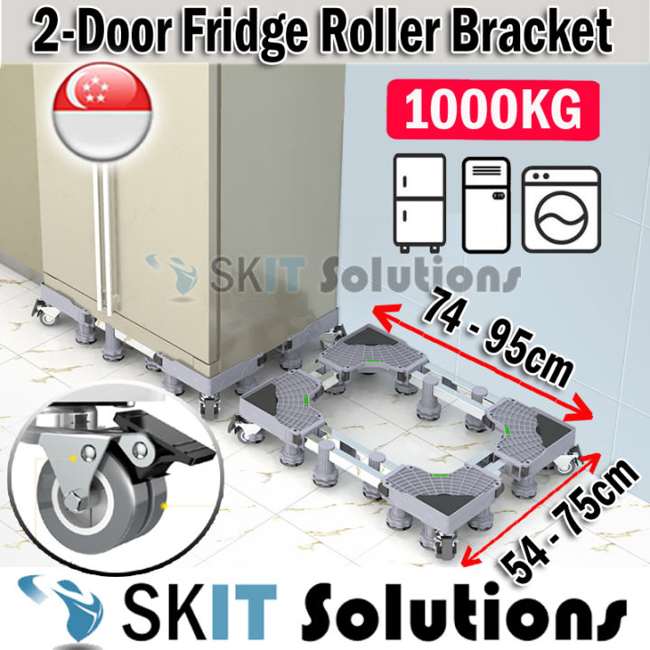 【SKIT SG】2-Door Fridge Universal Extendable Movable Base Stand, Double ...