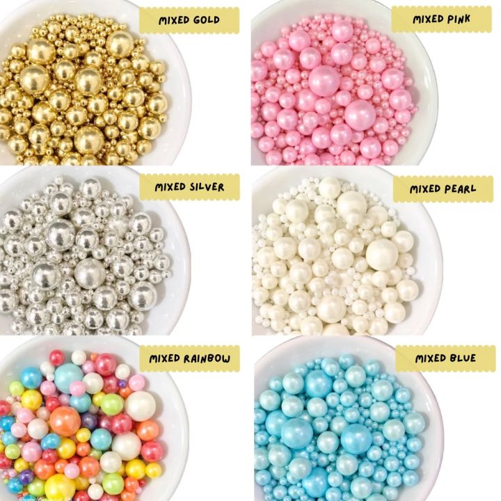 Edible Sprinkles Dragees Rods Mix Cake Decoration 50grams Pt 2 | Lazada PH