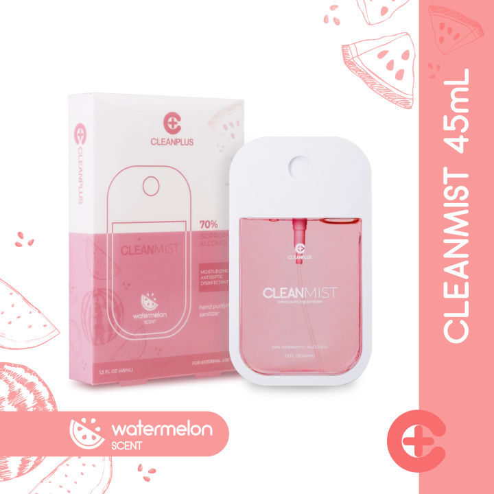 CleanPlus Clean Mist 70% Isopropyl Alcohol - Watermelon Scent | Lazada PH