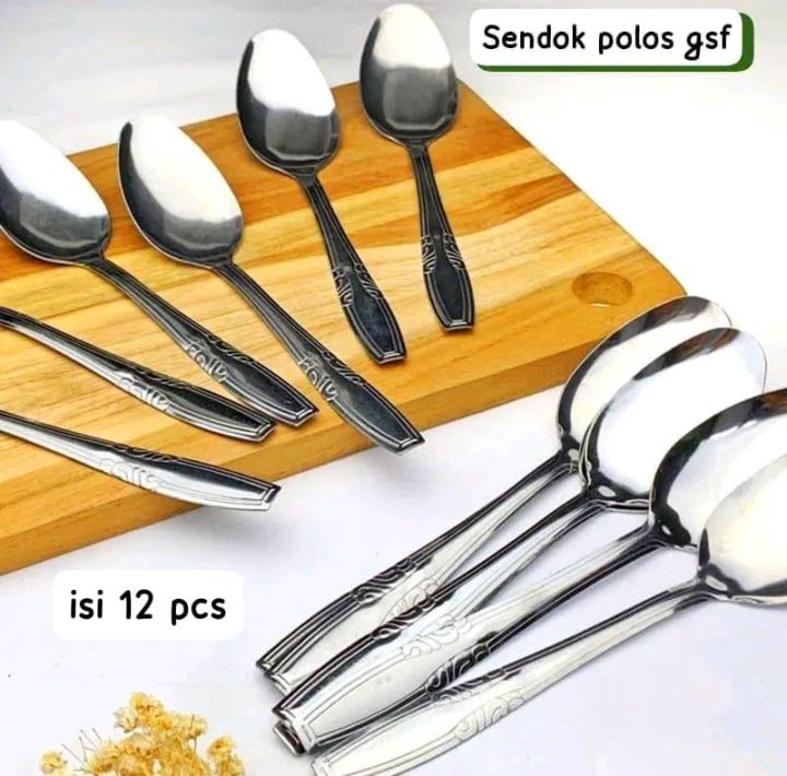 Sendok GSF STAINLESS 1 LUSIN ISI 12 PCS | Lazada Indonesia