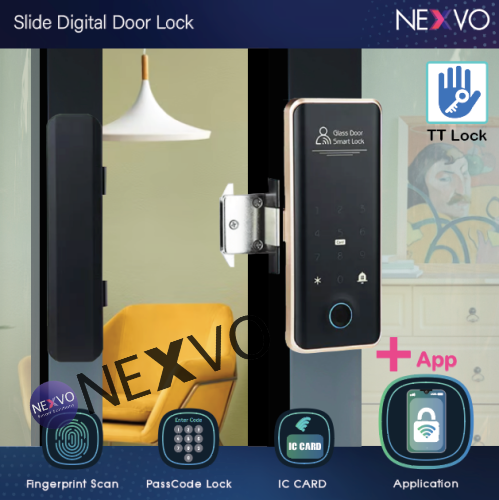 Digital door lock กลอนประตูดิจิตอล รุ่น RL01 ใช้กับ ประตู บานเลื่อน สี ...