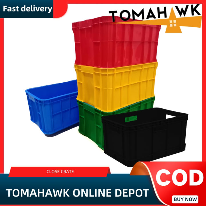 2024 TOMAHAWK MULTI PURPOSE PLASTIC CLOSE CRATES HEAVY DUTY | Lazada PH