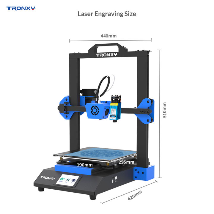 QYUIH Tronxy XY-3 SE FDM 3D Printer Single/Dual Extrude/Laser Engraving ...