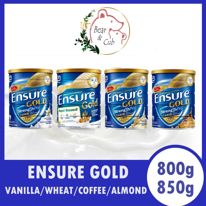 Ensure Gold 800g - Vanilla/ Wheat/ Coffee/Almond ★Made in Singapore for Malaysia★ | Lazada Singapore