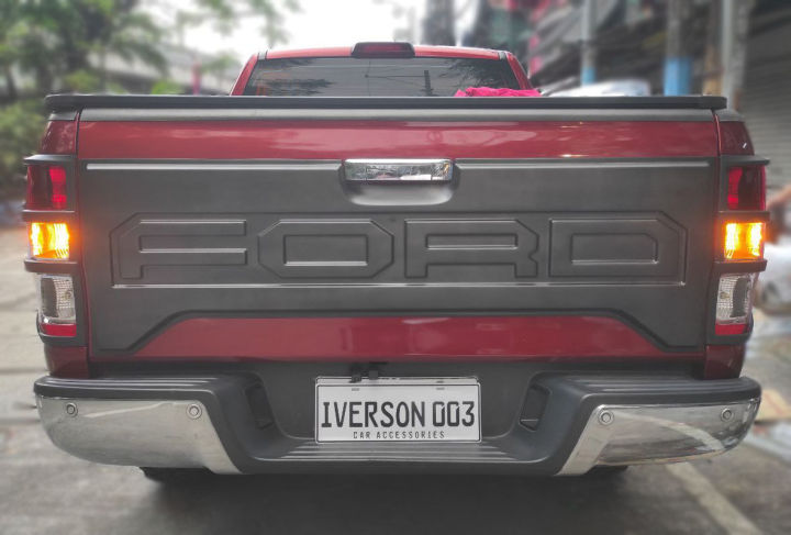 Ford Ranger 2012 to 2021 Black Rear Cladding NO Hole | Lazada PH