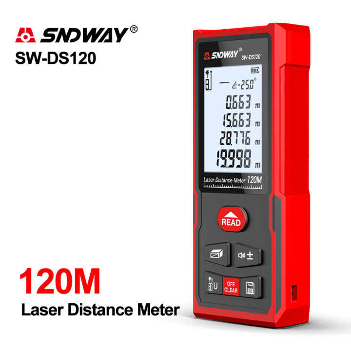 SNDWAY rangefinders Red Line Range finder Electronics tape measure ...