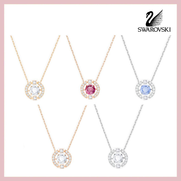 สร้อยคอ Swarovski Sparkling Dance Round Necklace สวารอฟสกี้ ของขวัญ ของ ...