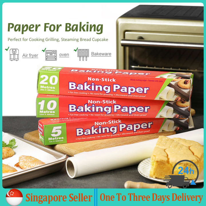 [SG Local Stock] Non Stick Baking Paper 5m/10m/20m Air Fryer Paper ...