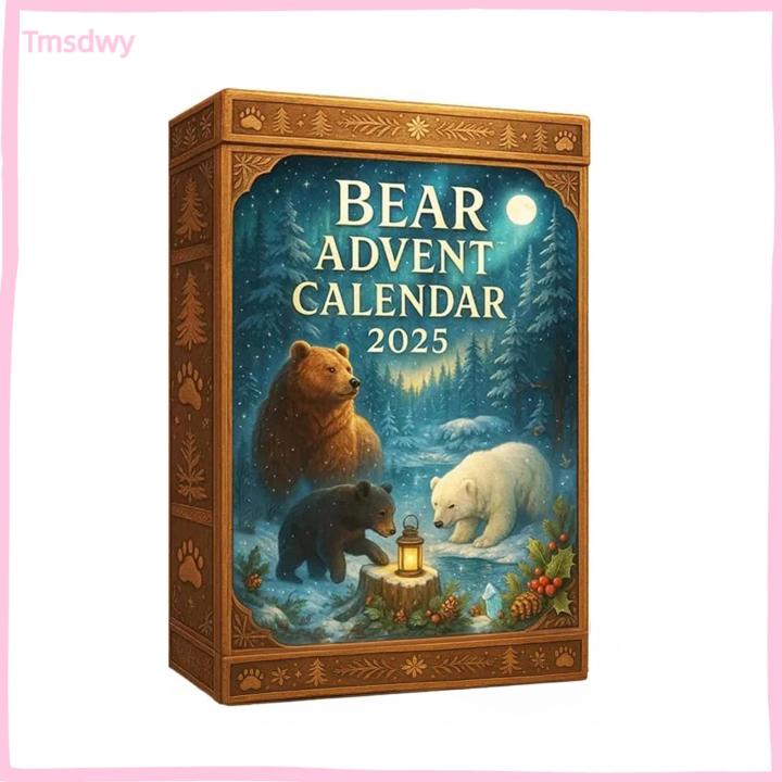 Advent Calendar for Kids Bear 2025 Christmas Countdown Box 24-day ...