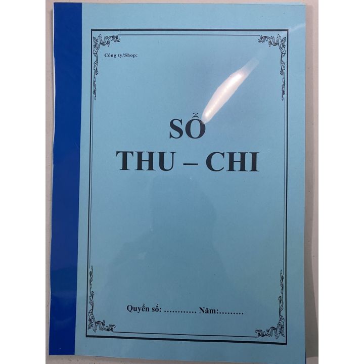 Sổ Thu Chi A4 Giấy đẹp Bìa Bóng loại 100 trang, 60 trang | Lazada.vn