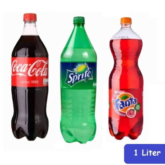 Fanta / Coca Cola / Sprite Botol 1000ML / 1 Liter | Lazada Indonesia