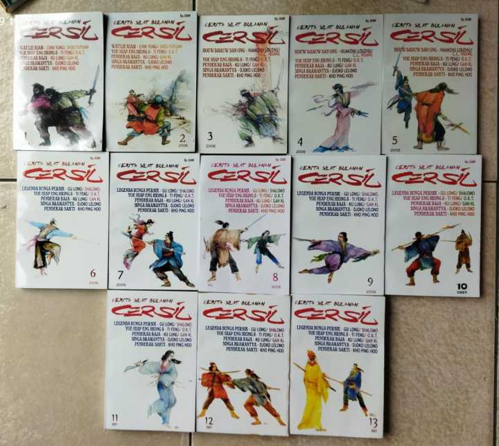 Buku CERSIL - Cerita Silat Bulanan #1-13 lengkap | Lazada Indonesia