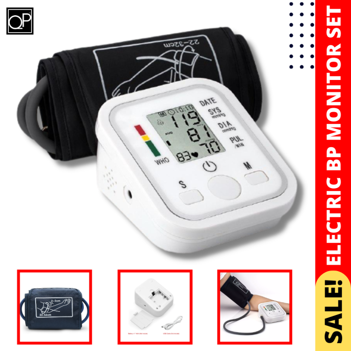 Digital Upper Arm BP Monitor with USB Charge & AC Adapter - Reliable ...