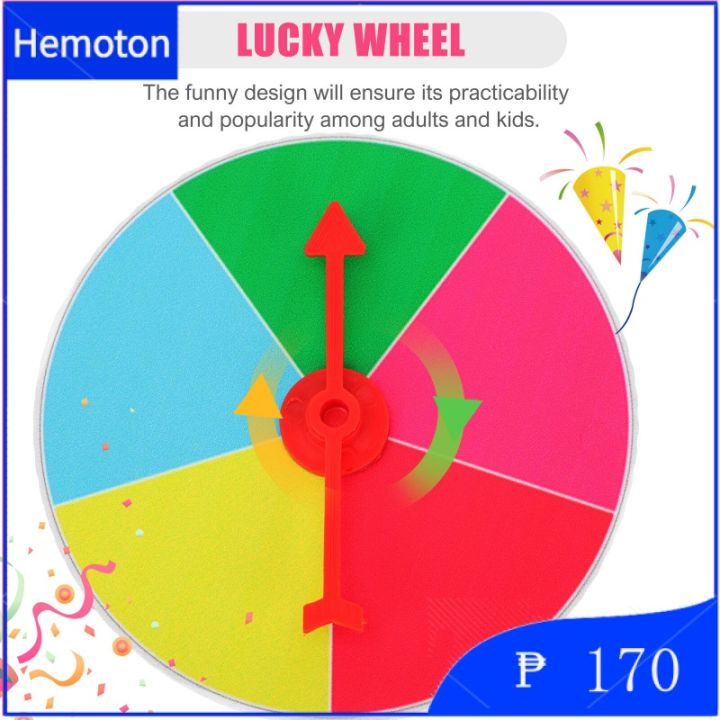 Hemoton Prize Wheel Hanging Draw Wheel Teaching Activities Rotary Game ...