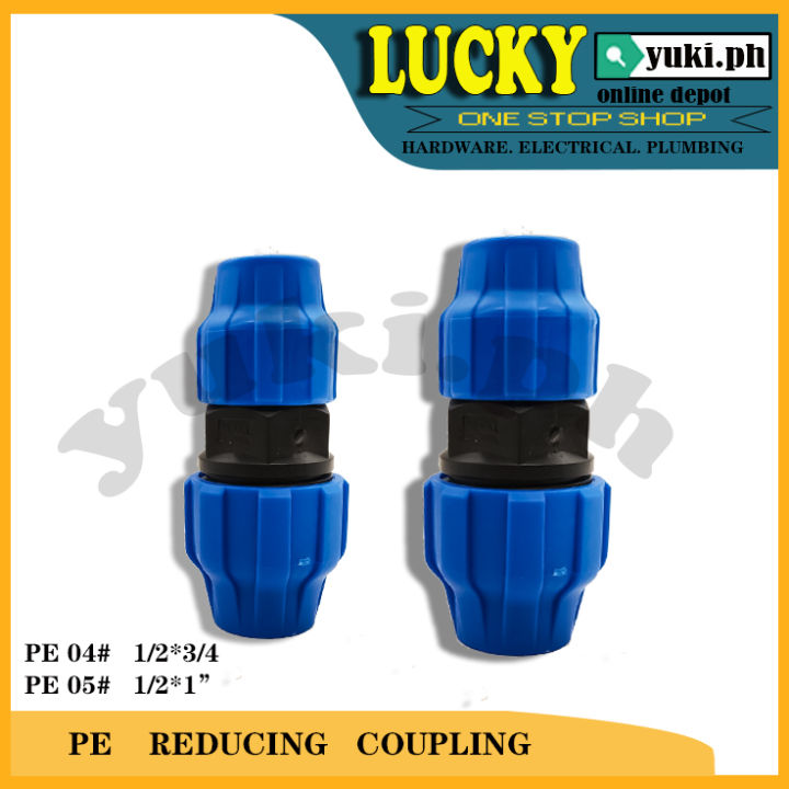 PE COMPRESSION PIPE FITTINGS REDUCING COUPLING ( 1/2x3/4 , 1/2x1" ) SOLD PER PIECE | Lazada PH