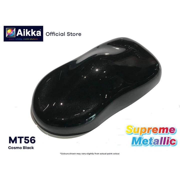 Aikka Supreme Metallic MT56 COSMO BLACK Cat Kereta Motor Cat Bancuh ...