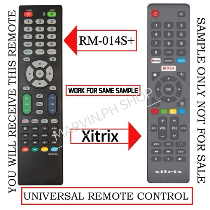 100 Work Universal remote control for XITRIX led smart tv remote na ...
