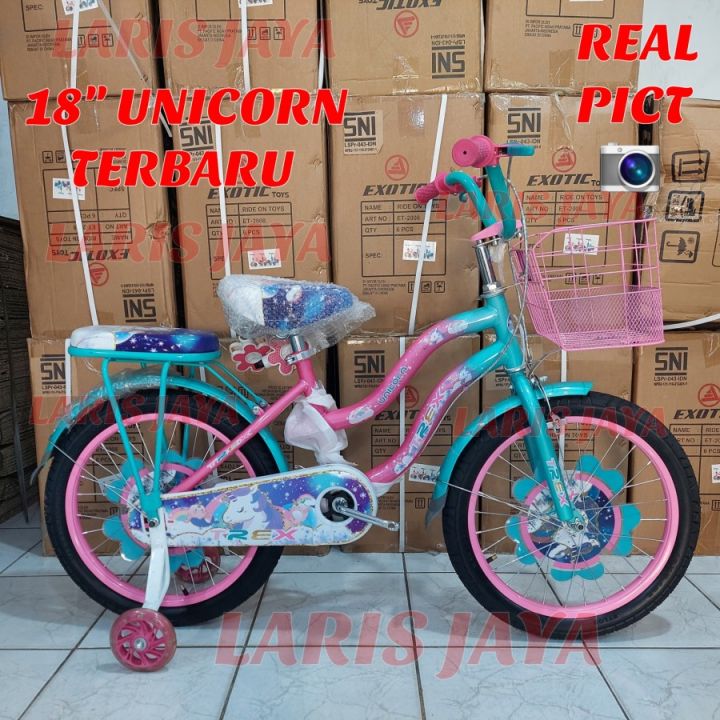 [ BONUS BELL ] sepeda mini 18 inch kuda pony ,sepeda anak perempuan ...