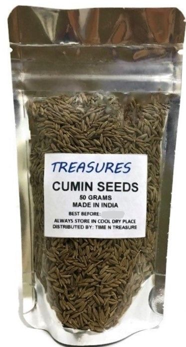 Treasures Cumin Seeds - Whole Jeera - 100% Pure From India (50g) With ...