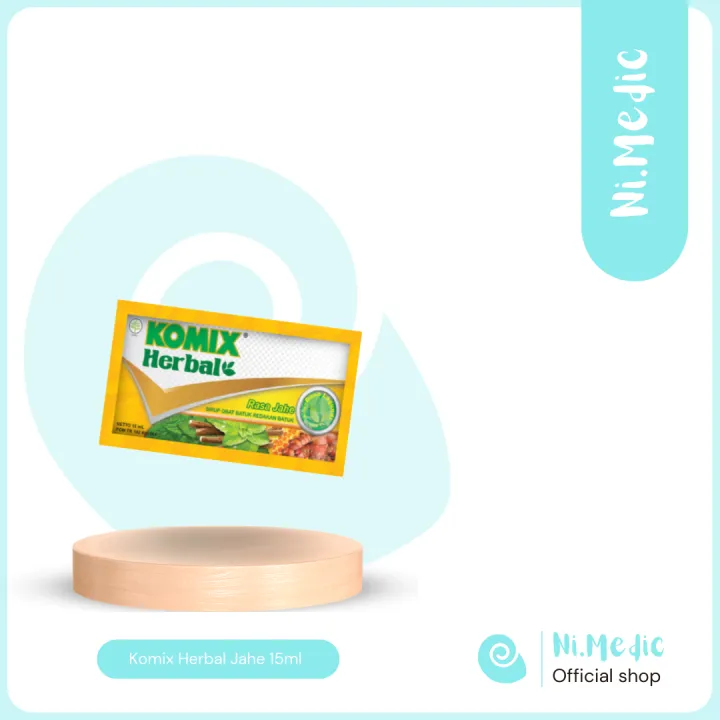 KOMIX HERBAL RASA JAHE SACHET 15 ML | Nimedic | Obat herbal | Obat ...
