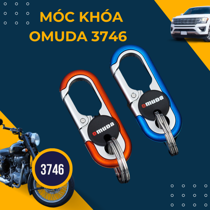Móc Khóa Thép Hiện Đại Omuda Mã OMD3746 Móc Khóa Nam Ô Tô Xe Máy Kim Loại Cao Cấp Màu Xanh ...
