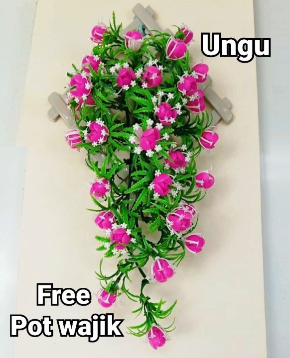 Bunga Rambat Karmelia Gantung Plastik Artificial Palsu / Bunga Rambat ...