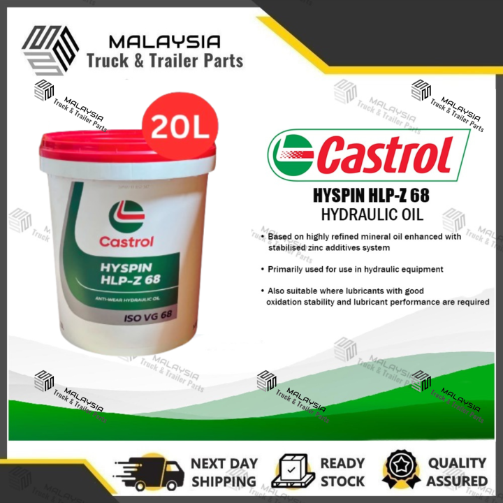 CASTROL HYSPIN HLP-Z ISO 68 HYDRAULIC FLUIDS 18L 18 LITER | Lazada