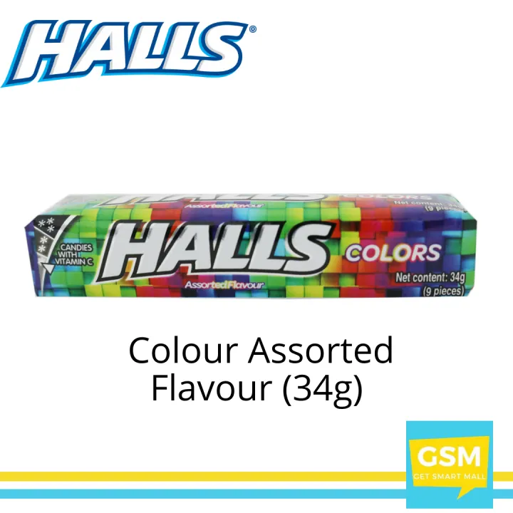 Halls Stick Candy - Colour Assorted Flavour (34g) | Lazada