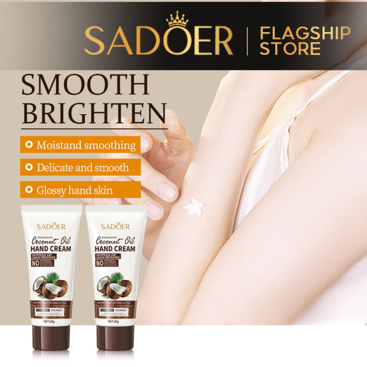 [FDA-APPROVED] SADOER 100% Original Coconut hand cream long-lasting moisturizing whitening anti ...